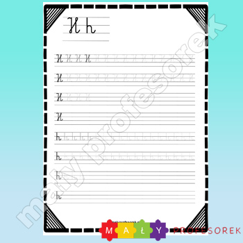 PISZĘ LITERY - H - Mały Profesorek